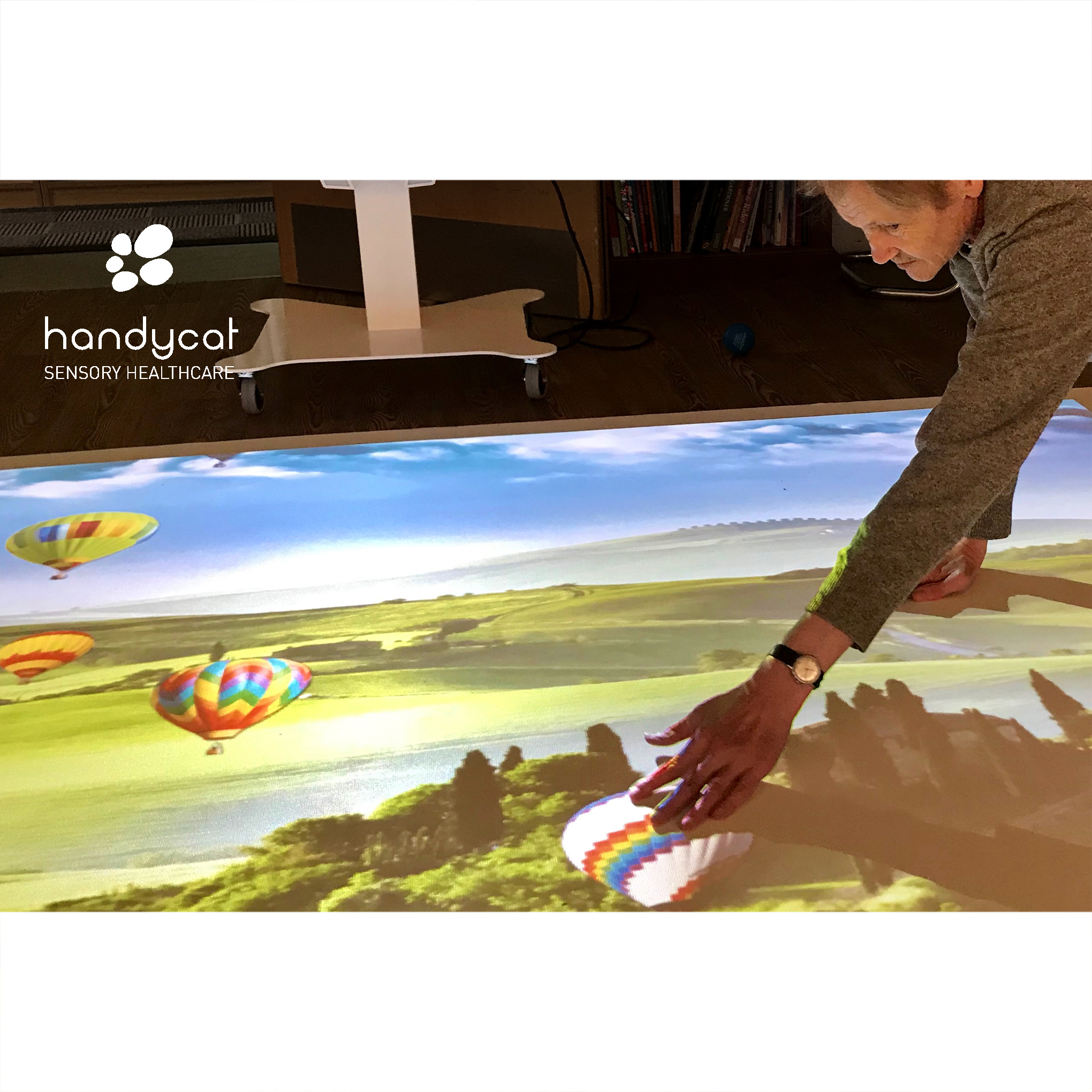 Proyección sensorial interactiva OMi Mobii | Handycat